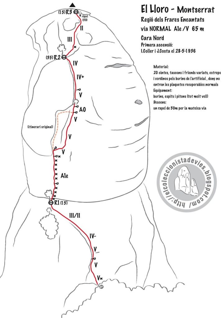 Normal al Lloro (Montserrat) – Roca Calenta